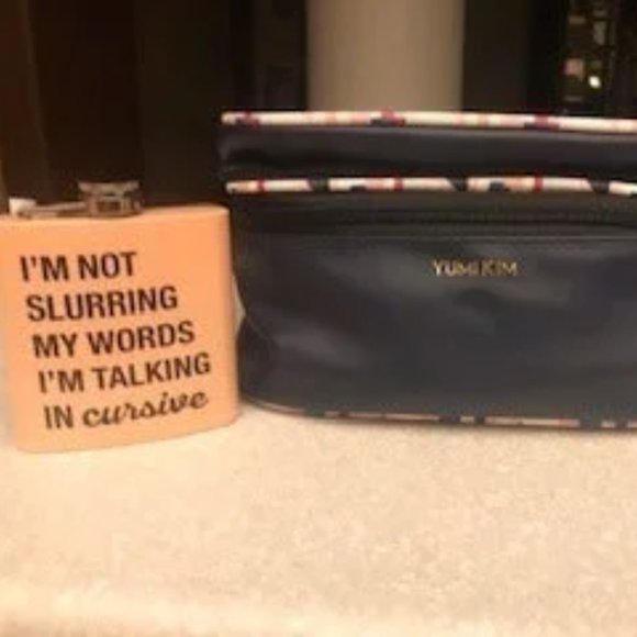 Bags | Makeup Kit With Flask | Poshmark